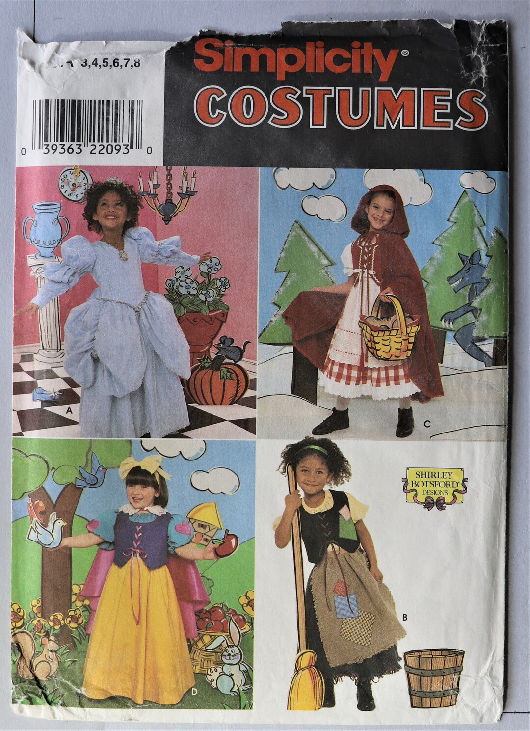 Simplicity 8356. Girl Story Book Costumes Pattern. Snow White, Red ...