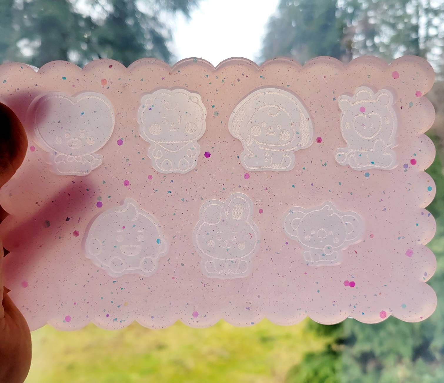 Sitting Friends Flats Silicone Mold - Etsy