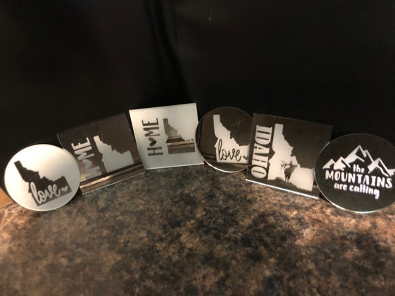 Custom Glass Coaster Set | Etsy