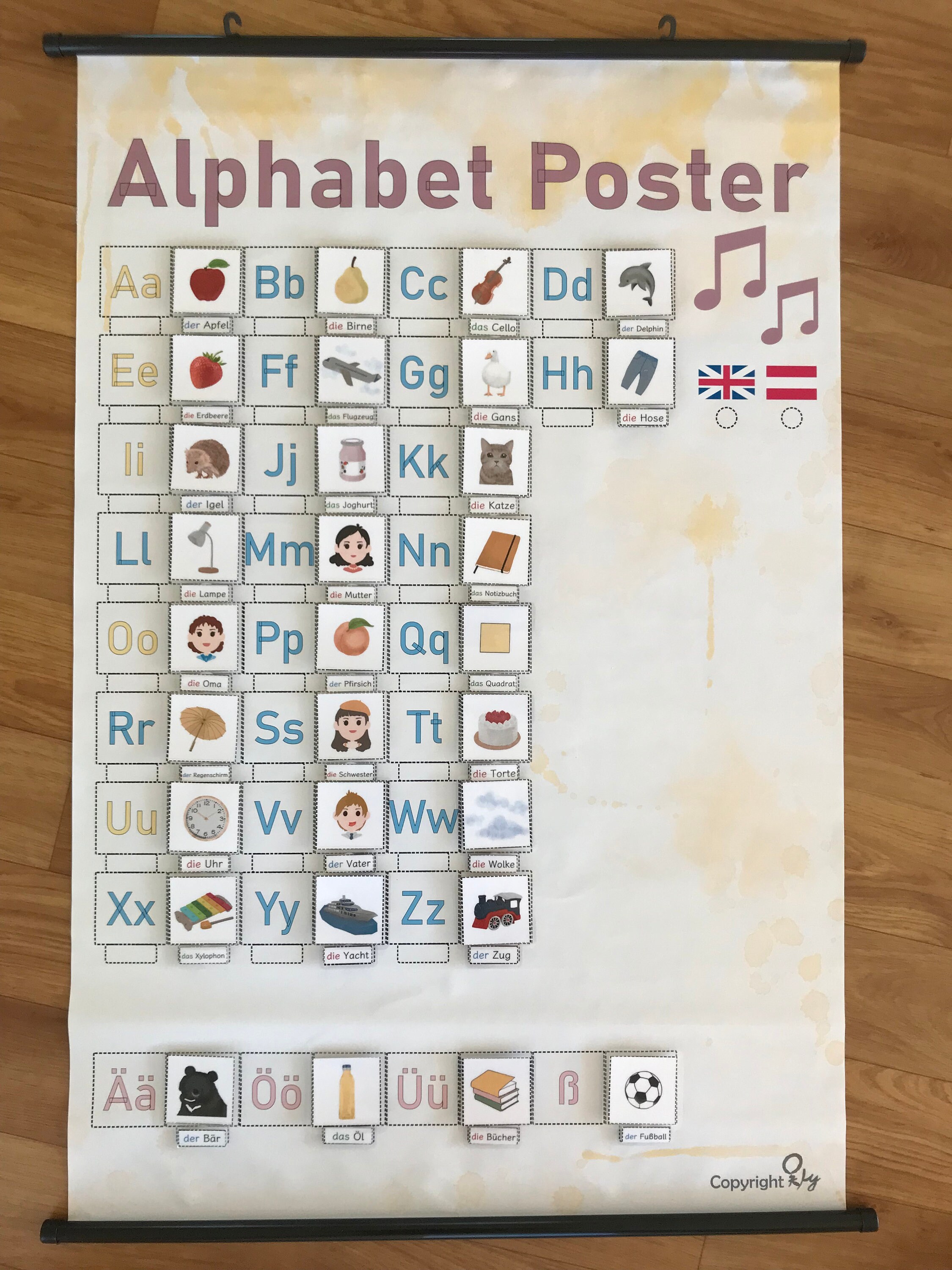 German Alphabet Posters, Classroom Decor, ABC Poster, Digital Download ...