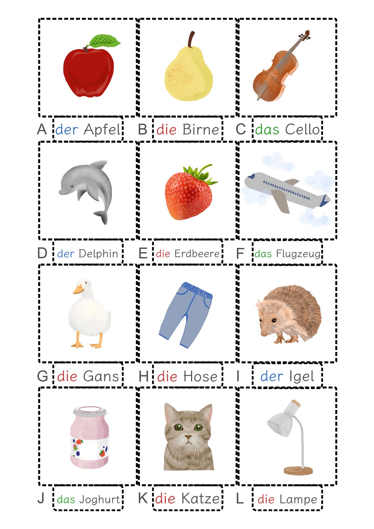 German Alphabet Posters, Classroom Decor, ABC Poster, Digital Download ...