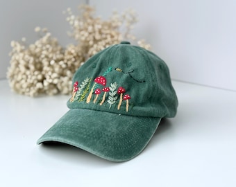 Custom Vegetable Embroidered Baseball Cap, Hand Embroidered Baseball ...