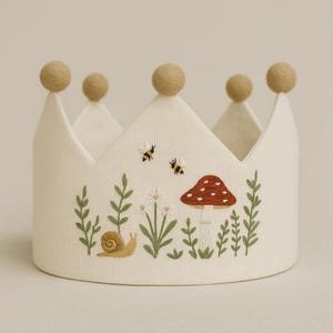 Personalized Mushroom in Flower Garden Hand Embroidered Birthday Party ...
