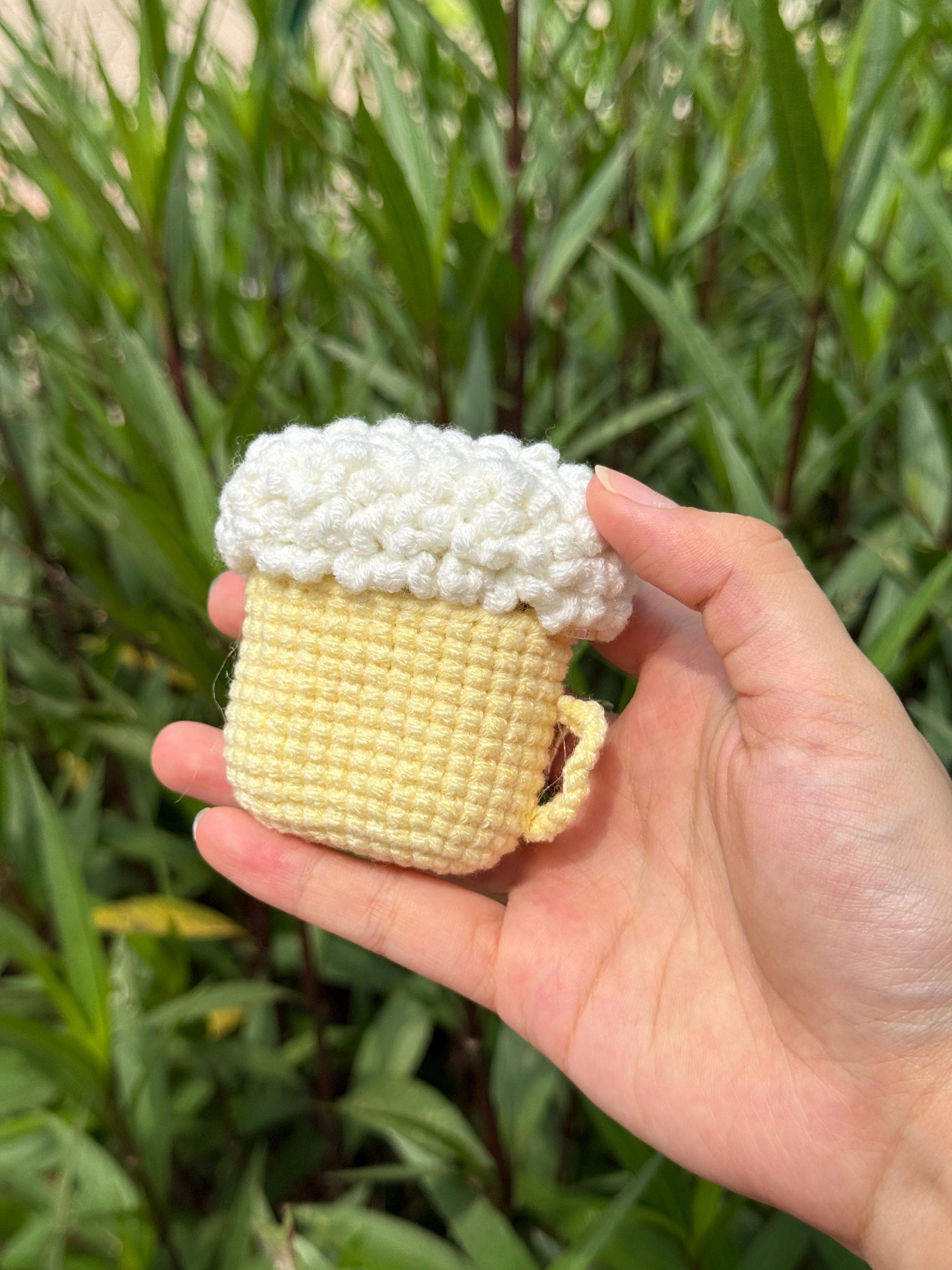 Beer Mug Airpods 1/2/3/pro/pro 2 Case, Crochet Beer Airpods Case ...