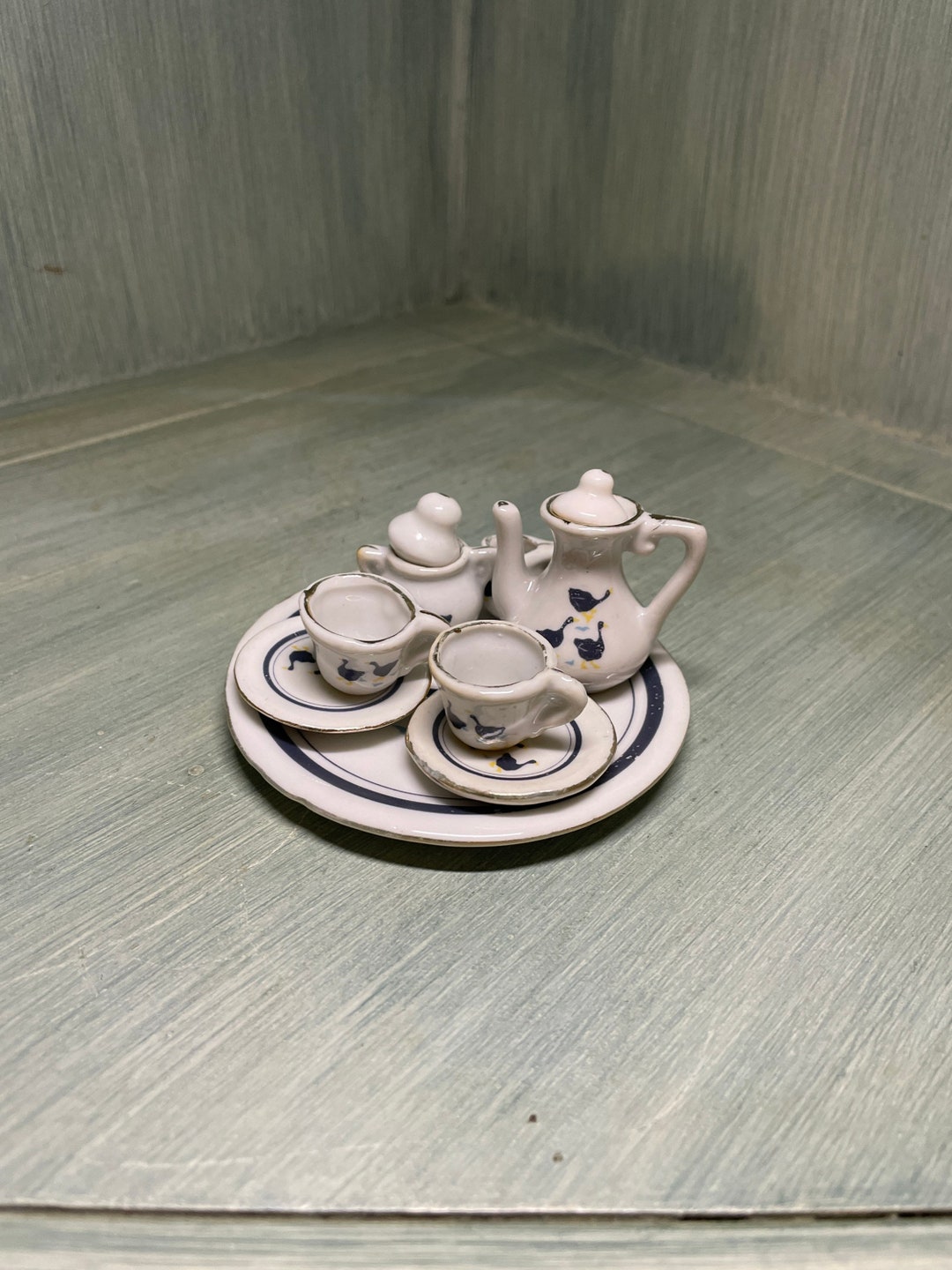 Miniature Duck Tea Set - Etsy