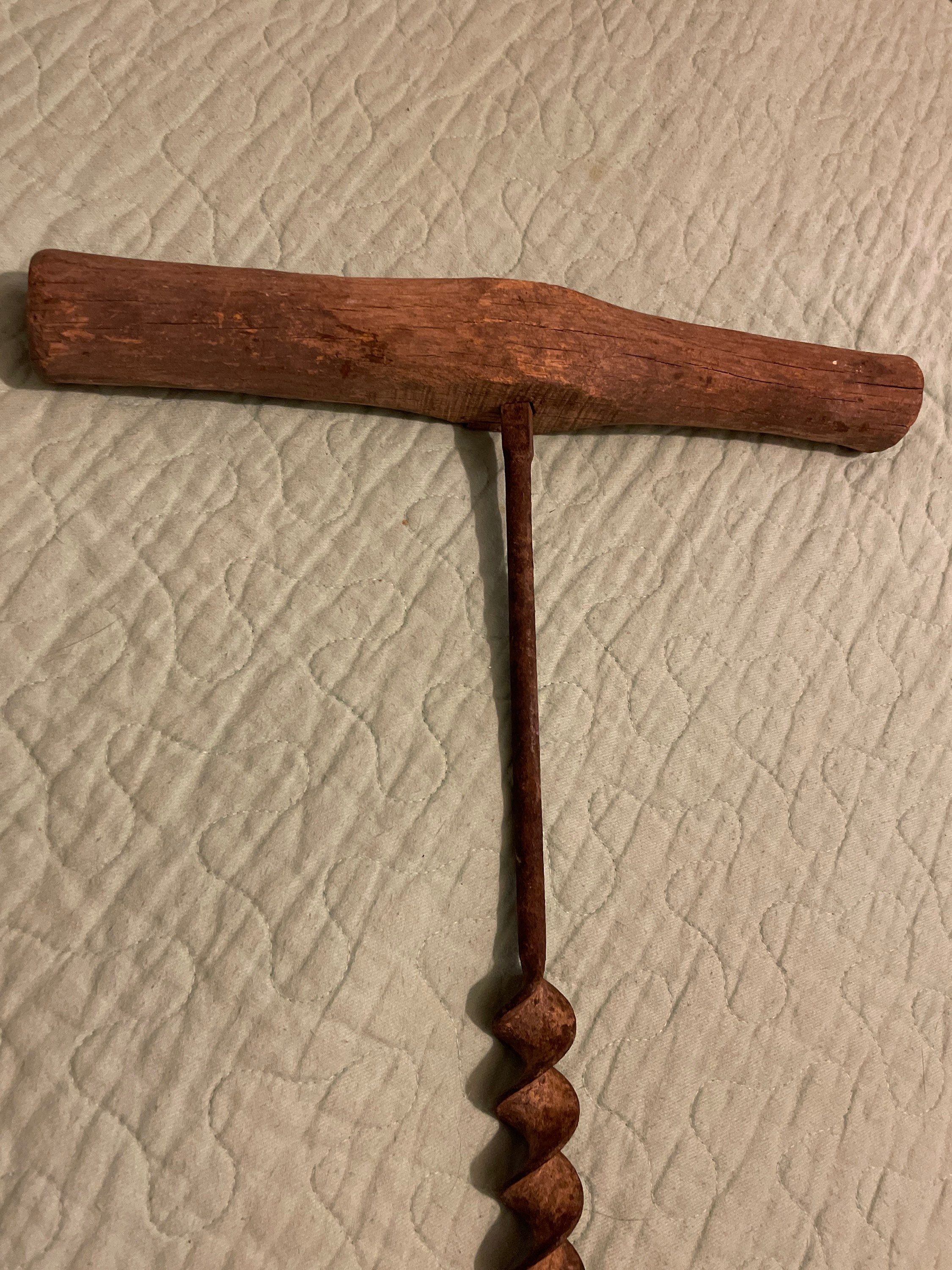 Mid Century Hand Drill Auger With Wood Handle - Etsy