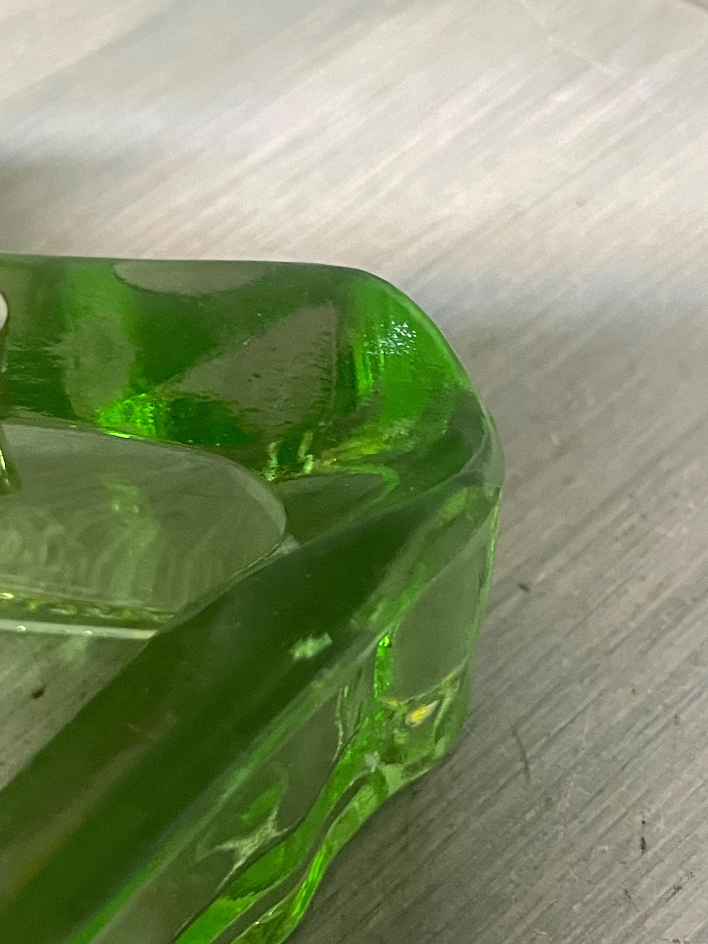 Vintage Green Triangle Ashtray/trinket Dish (ohio Match Company) - Etsy