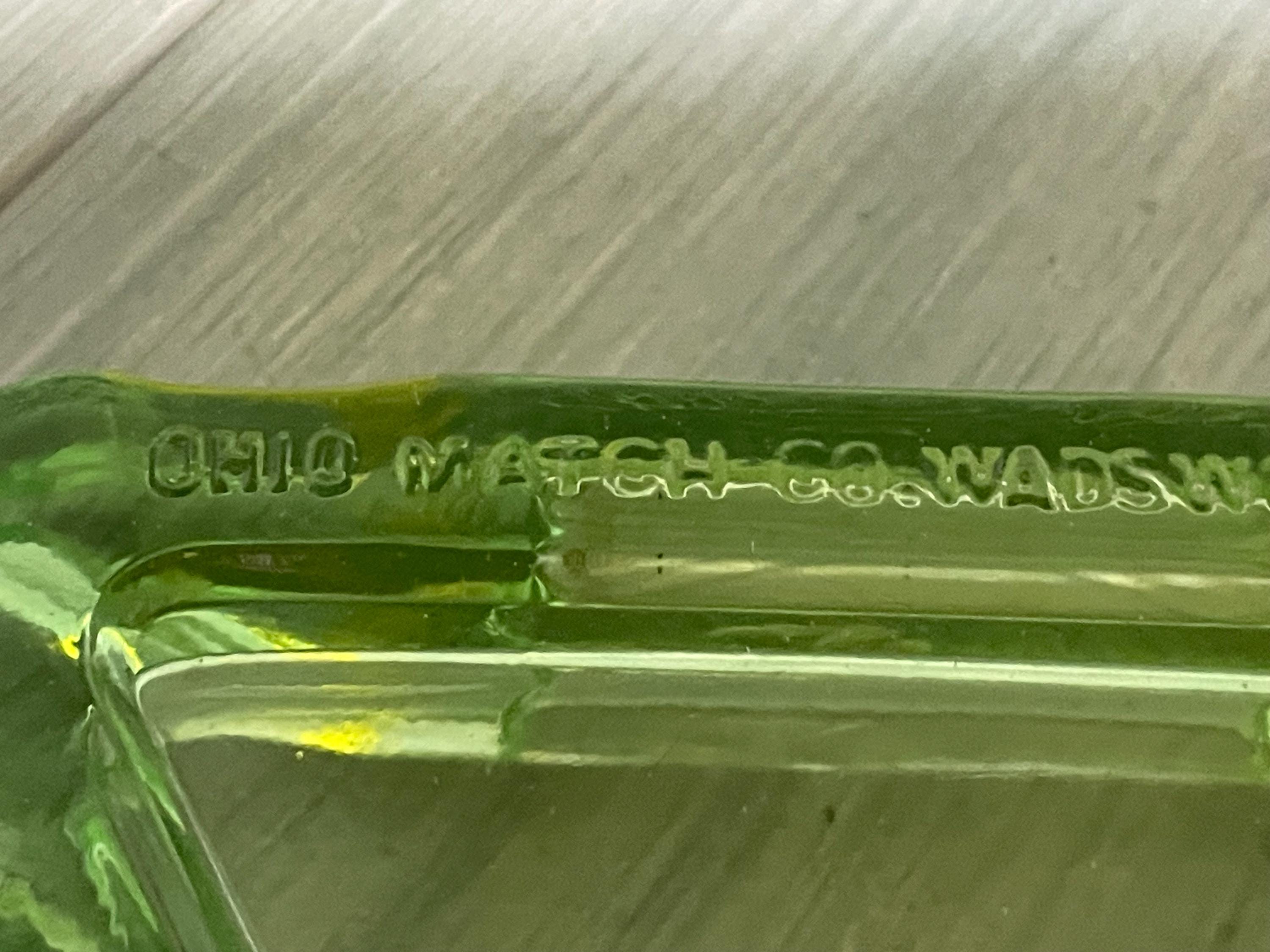 Vintage Green Triangle Ashtray/trinket Dish (ohio Match Company) - Etsy