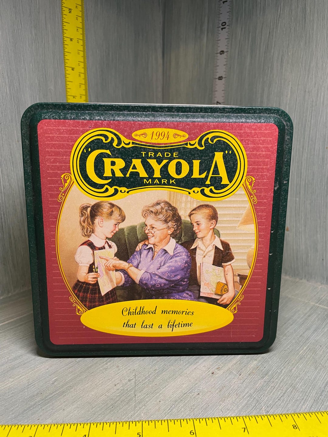 1994 Vintage Trademark Crayola Tin - Etsy