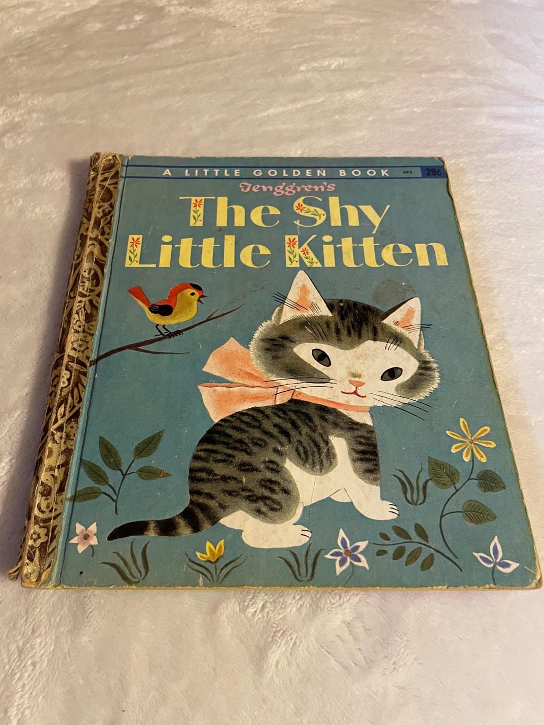 Vintage 1946 A Little Golden Book - “the Shy Little Kitten” - Etsy