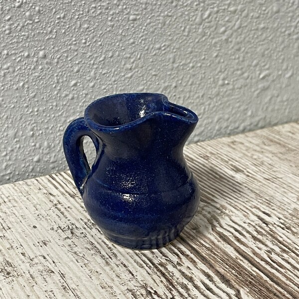 Blue Ceramic Pitcher - Etsy