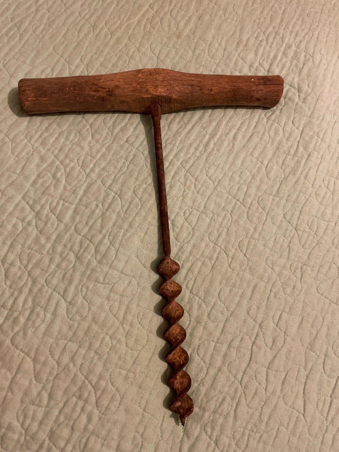 Mid Century Hand Drill Auger With Wood Handle - Etsy