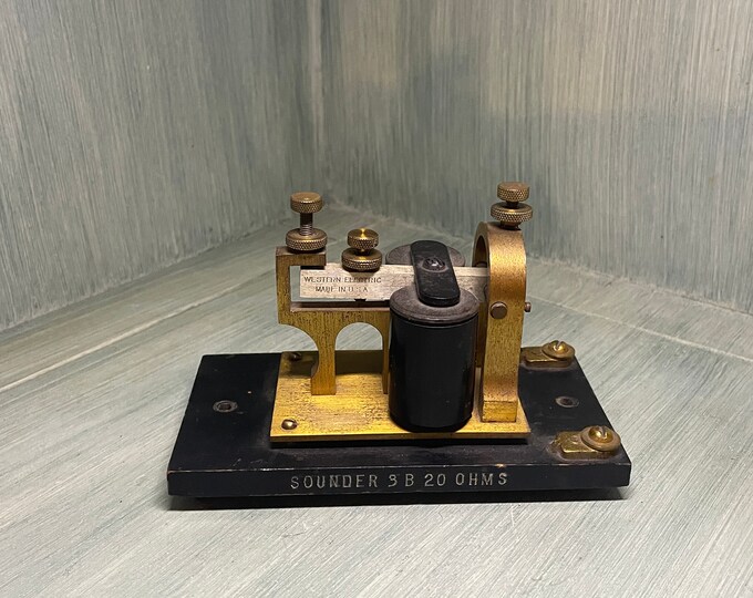 Western Electric Morse Code / Telegraph Code Keyer. Sounder 3B 20 Ohms ...