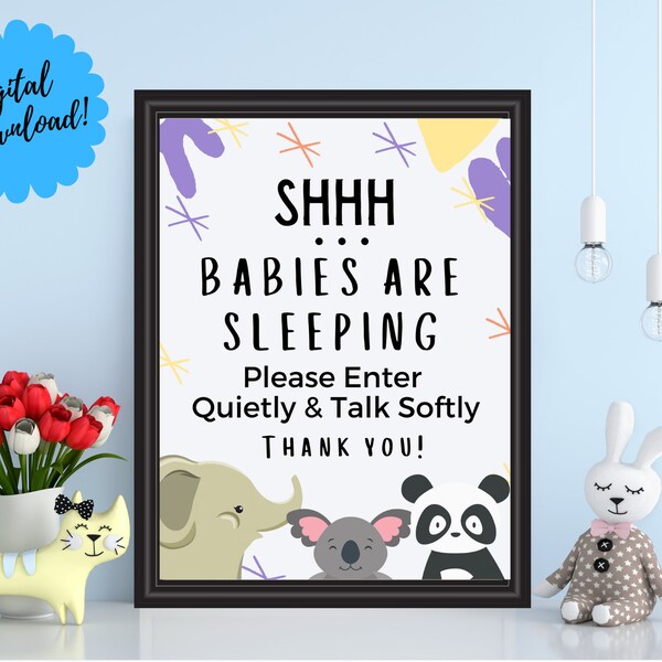 Quiet Please Sign - Etsy