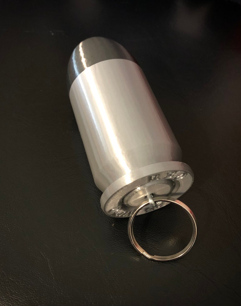 3d Printed Bullet Keychain With Storage - Etsy