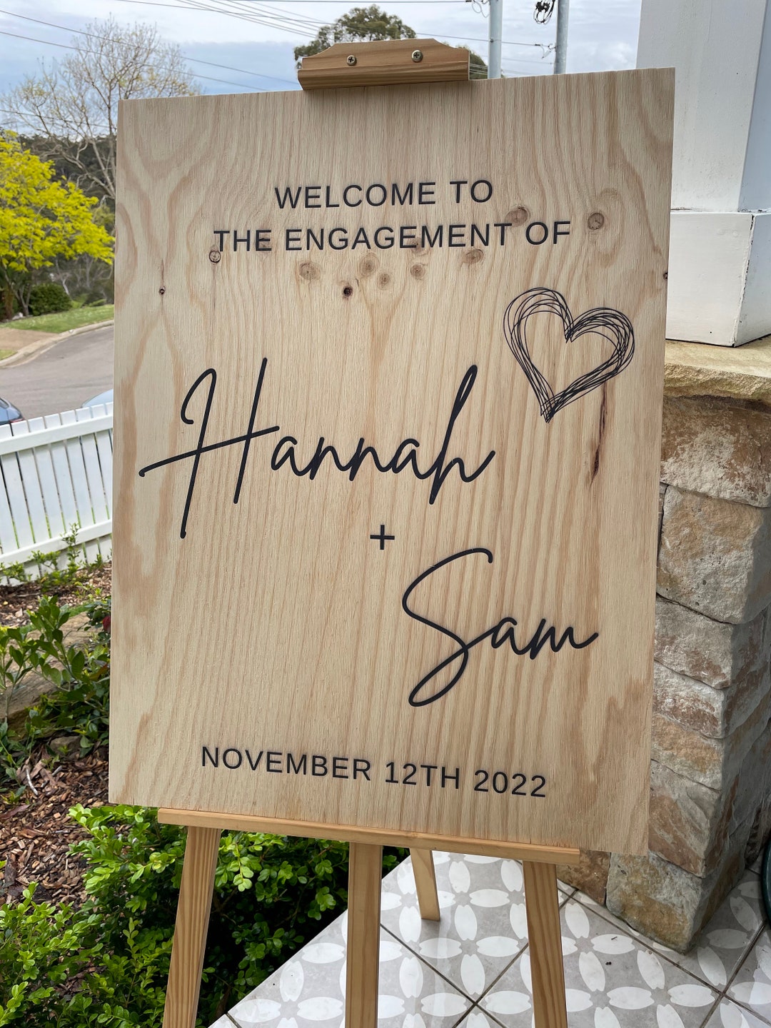 Rustic Timber Welcome Wedding and Engagement Signage - Etsy