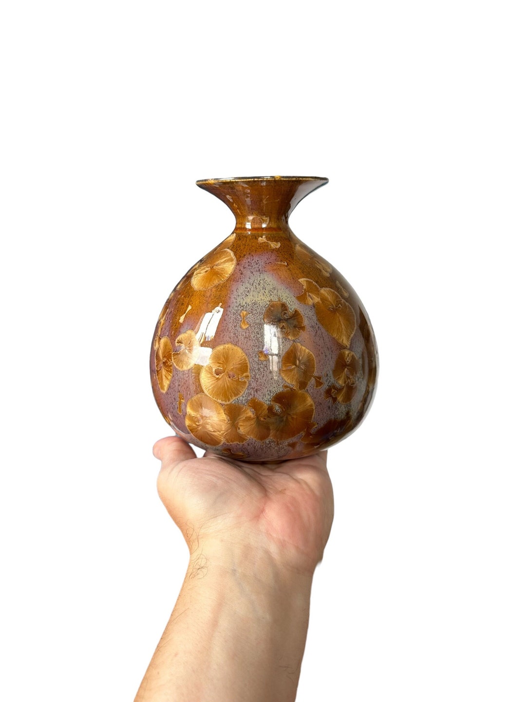 Rosslyn REED Large Crystalline Glazed Flower Vase - Etsy Rosslyn REED Large Crystalline Glazed Flower Vase - Etsy