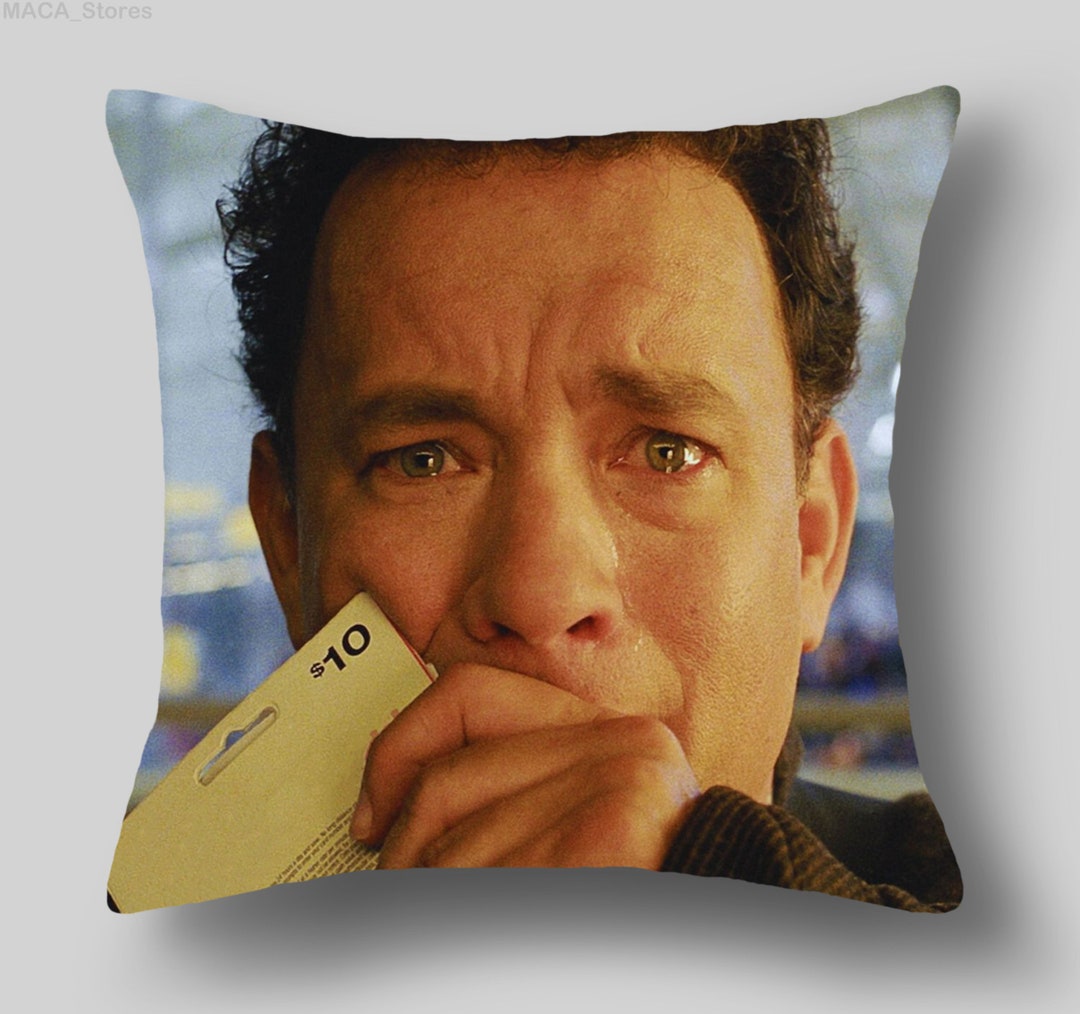 Tom Hanks Pillow Case Birthday Gift Cushion Tom Hanks Photo Print ...