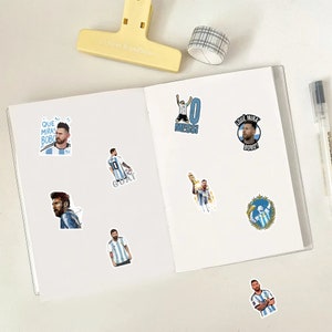 50pcs Lionel Messi Stickers Messi Birthday Gift Messi the Goat Messi ...