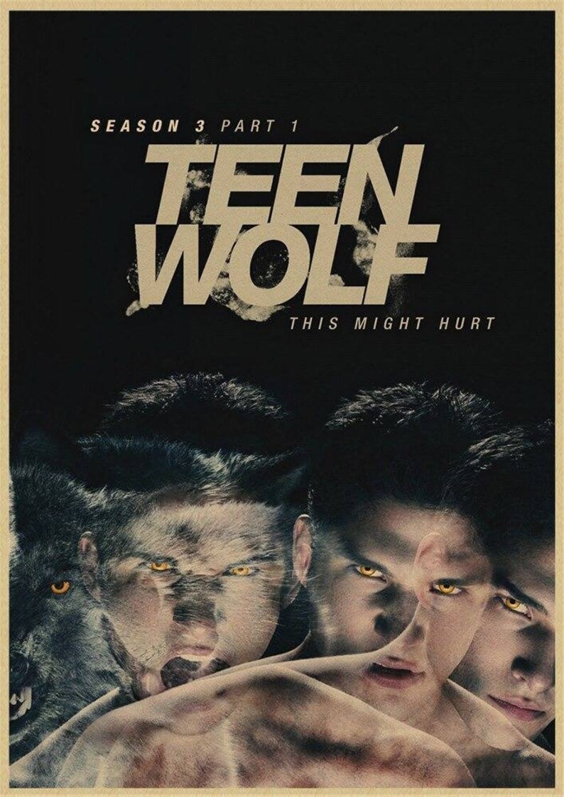 Teen Wolf Poster Retro Art Decor Wall Paintings Living Bedroom - Etsy