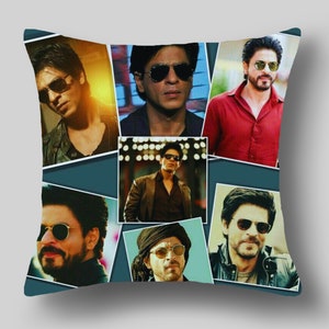 Shah Rukh Khan Photo Collage Pillow Case Bollywood King Khan SRK Pillow ...