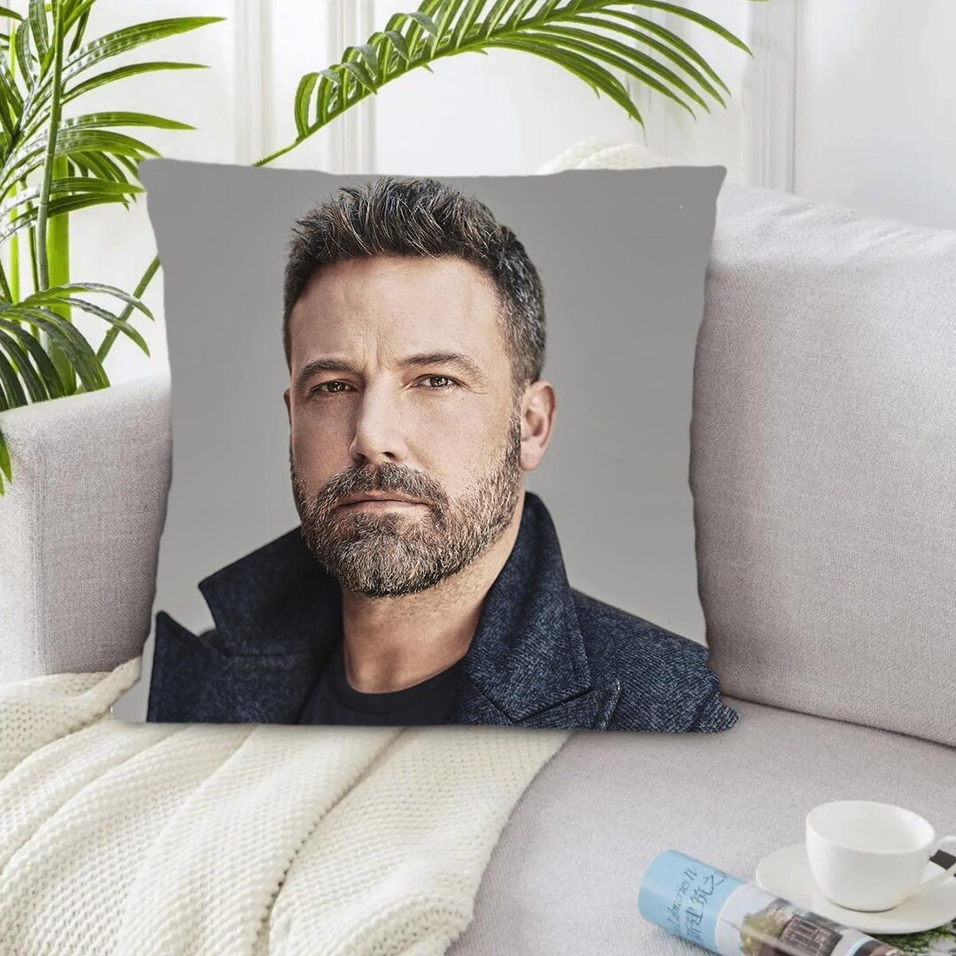 Ben Affleck Pillow Case | Ben Affleck Photo Cushion Cover | Ben Affleck Bedding | Ben Affleck ...