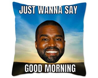 Meme Pillowcase Kanye West Funny Cushion Covers Soft Square Living Room ...