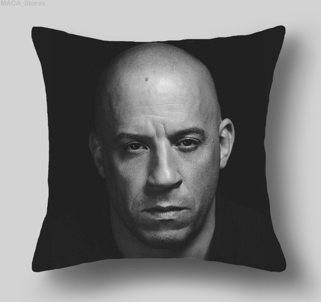 Vin Diesel Pillow Case, Vin Diesel Birthday Gift, Vin Diesel Gifts, Vin ...