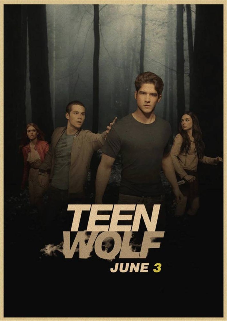 Teen Wolf Poster Retro Art Decor Wall Paintings Living Bedroom - Etsy