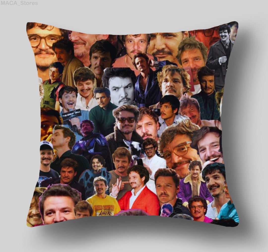 Pedro Pascal Photo Collage Pillow Case Christmas Decoration Pedro ...