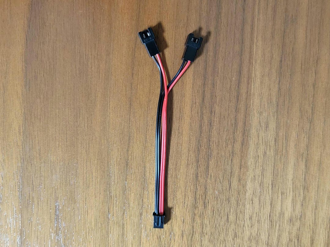 Y Splitter JST-XH 2.54 2 Pin Male to Female 3D Printer Dual Fan Upgrade ...