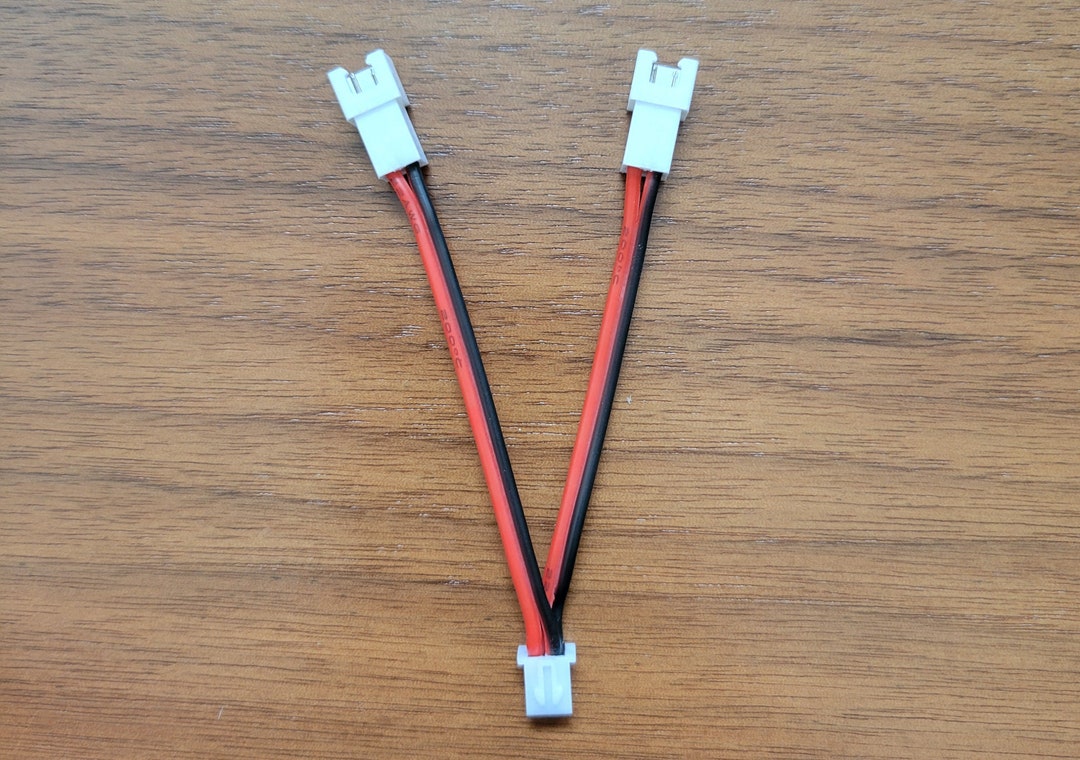 3D Printer Dual Fan Upgrade Cable Y Splitter JST-XH 2.54 2 Pin Male to ...