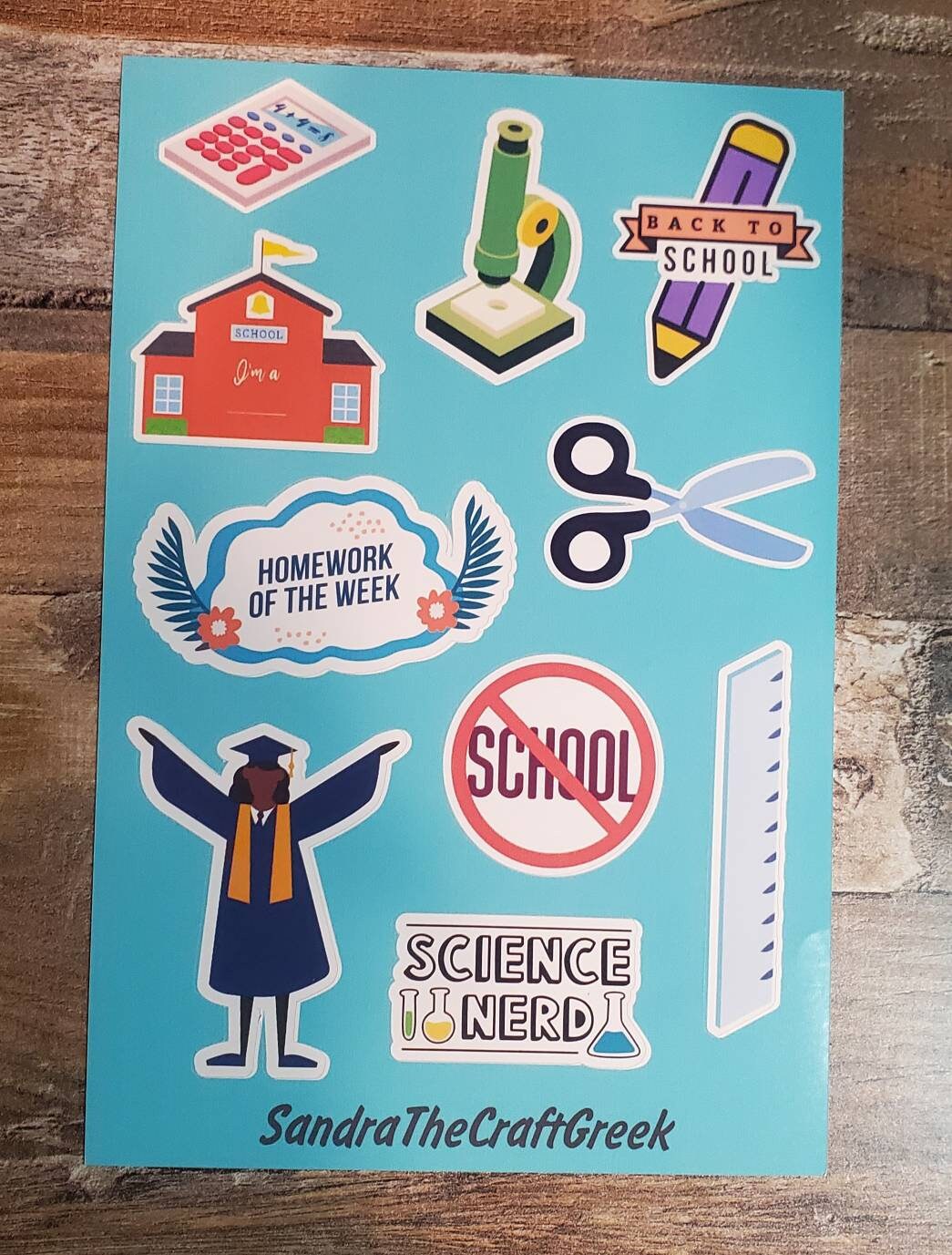 School Stickers | Etsy