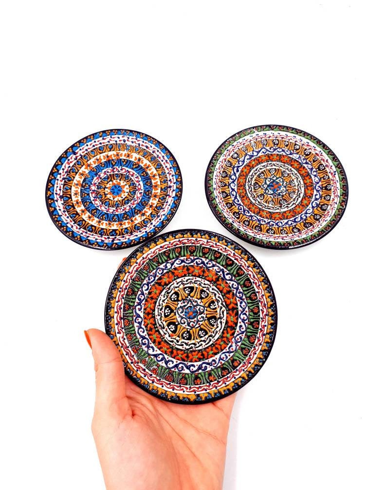 3x Decorative Mini Plateshandmade Decorative Serving Plate - Etsy UK