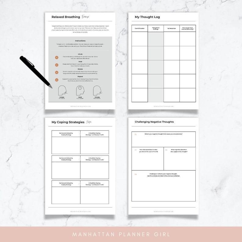 Reduce Anxiety and Stress Workbook, Calm Your Mind and Eliminate ...