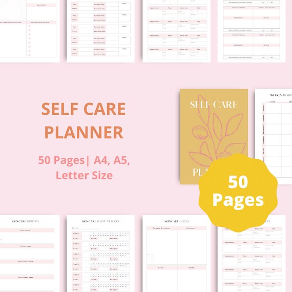 Self Care Planner Wellness Planner Create Positive Daily - Etsy