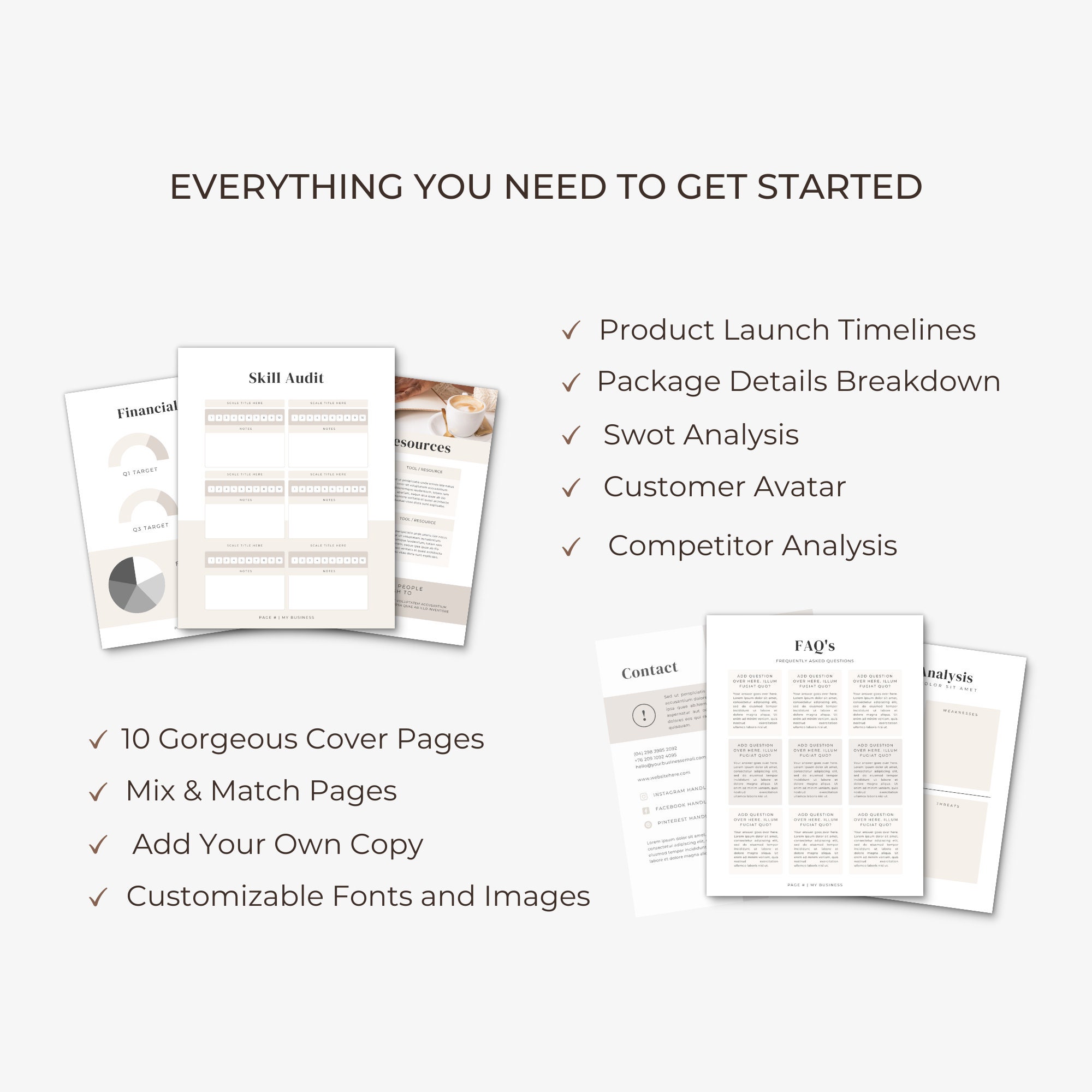 Ultimate Business Plan Template, Small Business Planner, Business ...