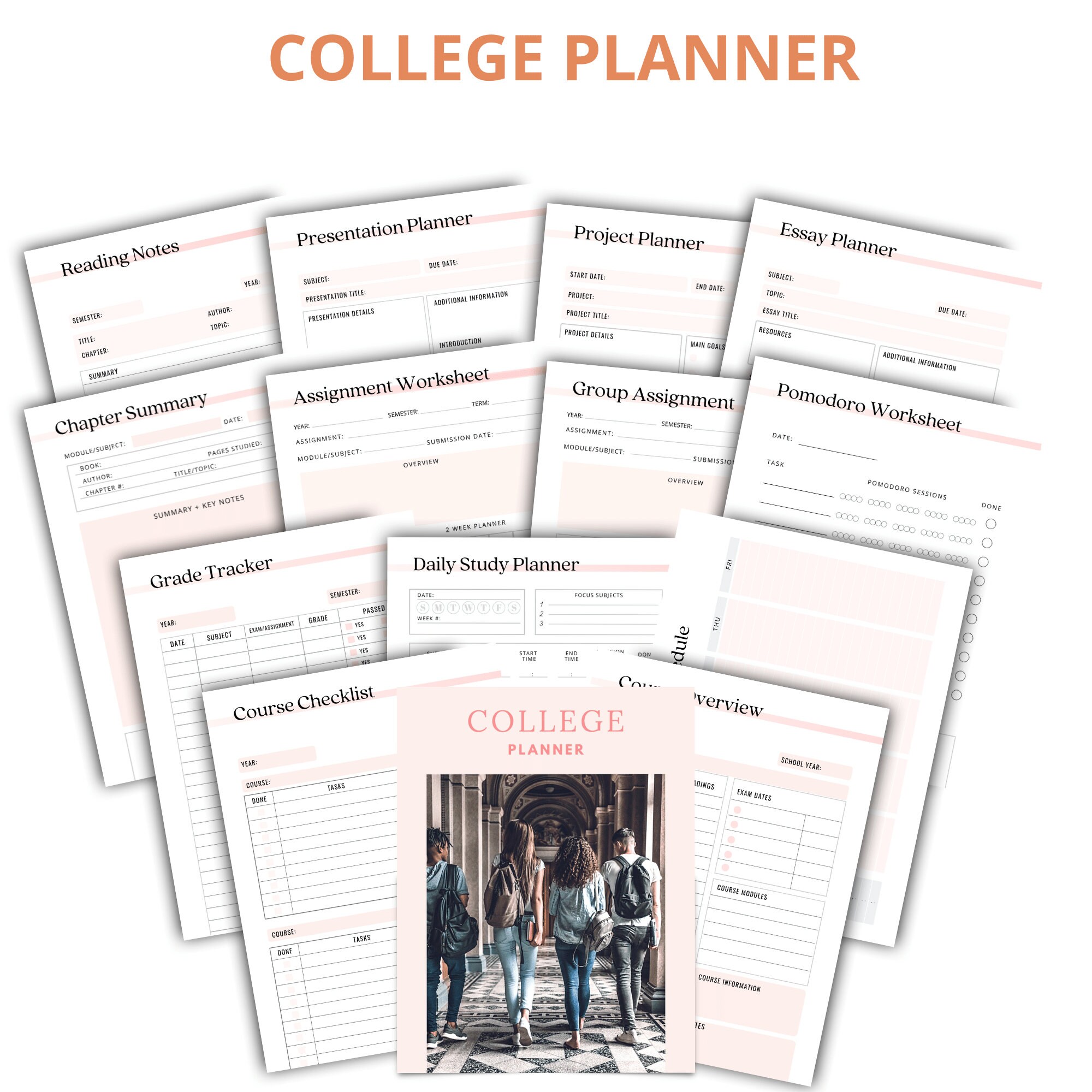 College and University Planner for High School and College Students ...