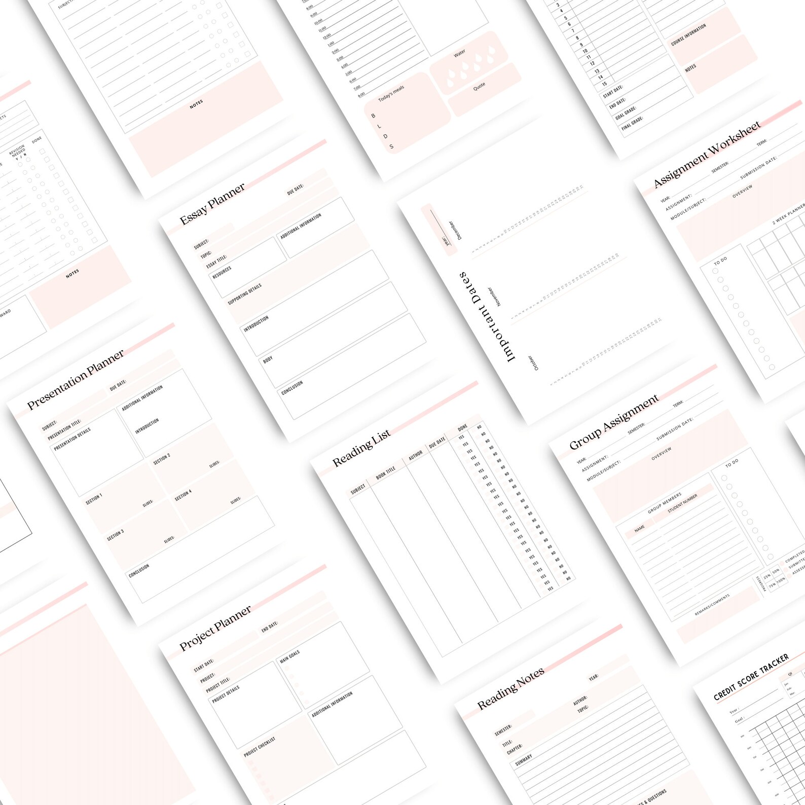 College and University Planner for High School and College Students ...