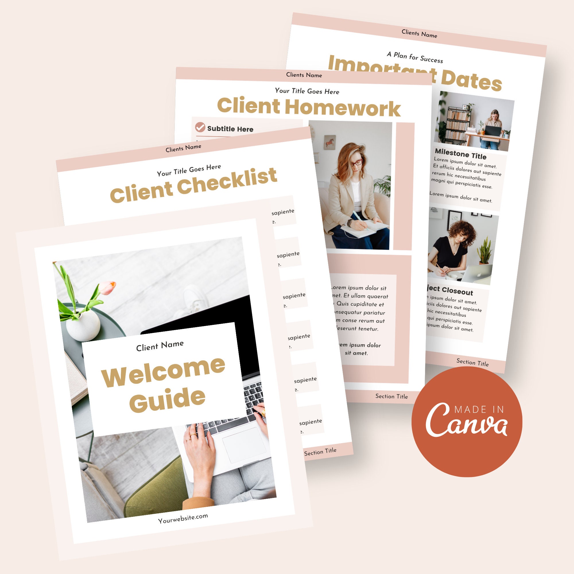 Welcome Guide Packet, Editable Client Onboarding Templates, Toolkit for ...