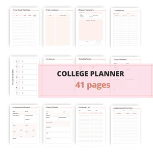 College and University Planner for High School and College Students ...
