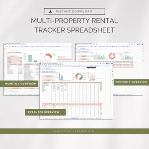 Ultimate Multi-property Rental Tracker, Real Estate Investments ...