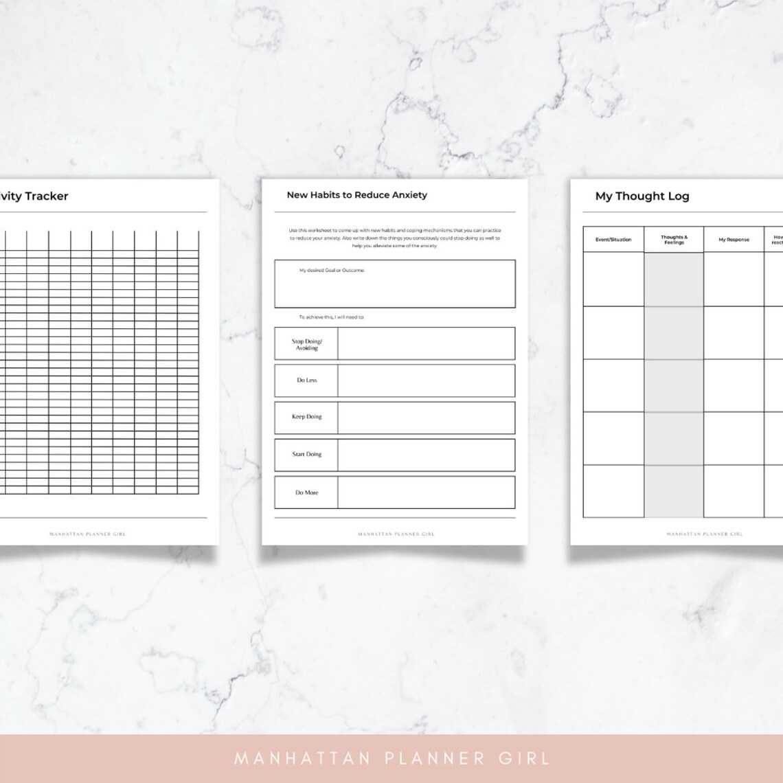 Reduce Anxiety and Stress Workbook Calm Your Mind and - Etsy