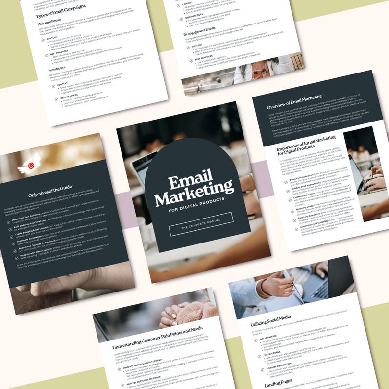 Email Marketing for Digital Products Workbook, Marketing, Digital ...