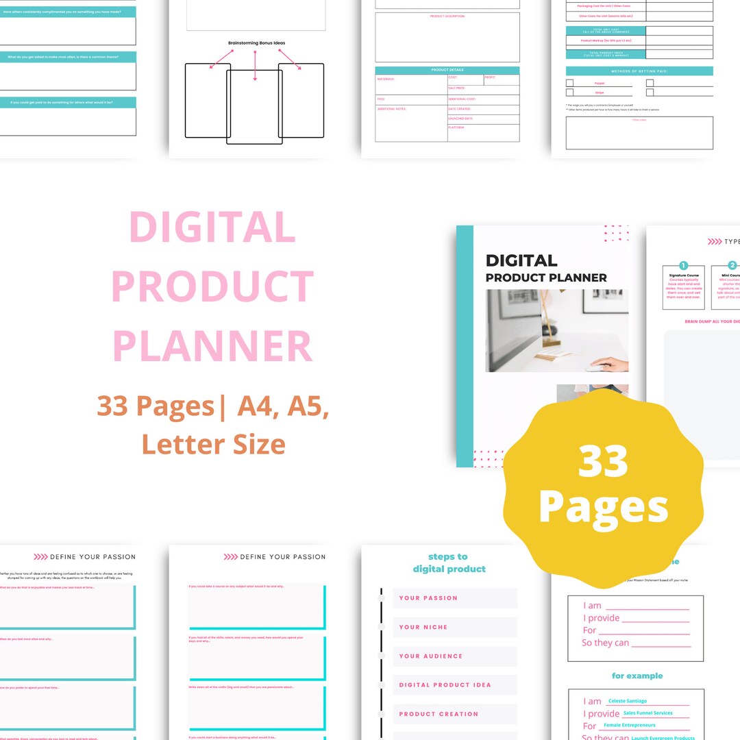 Ultimate Digital Product Planner, Marketing Planner, Customer Avatar ...