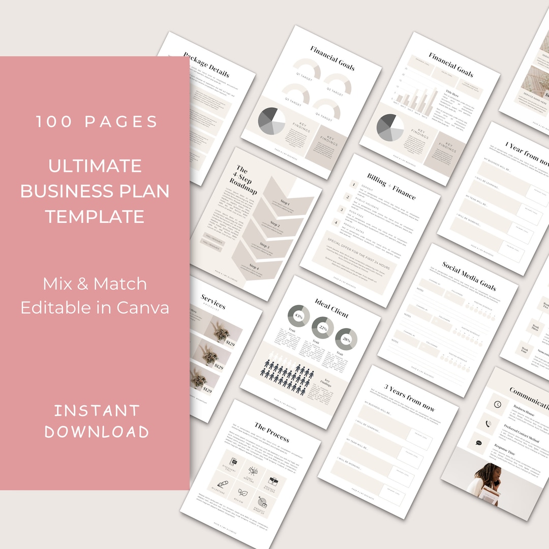 Ultimate Business Plan Template, Small Business Planner, Business ...