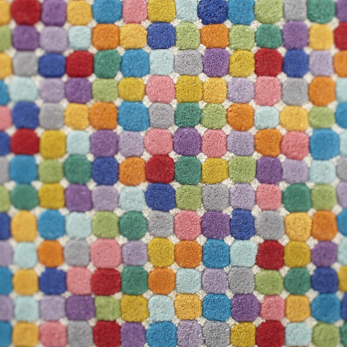 Hand Made Tufted Kids Rug Rainbow Dot Rug Modern Woolen Carpet - Etsy