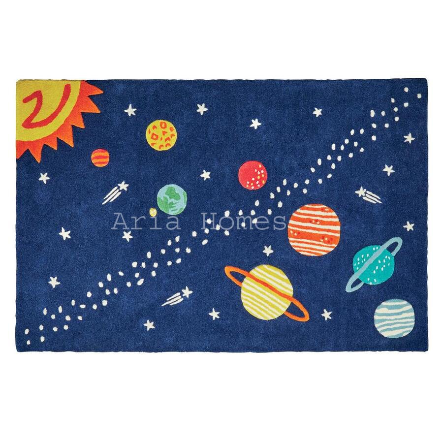 Hand tufted Outer Space galaxy Kids rug Children Nursery | Etsy