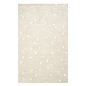 100% Authentic Star Kids Rug Ivory Area Rugs Children Nursery Wool Area ...