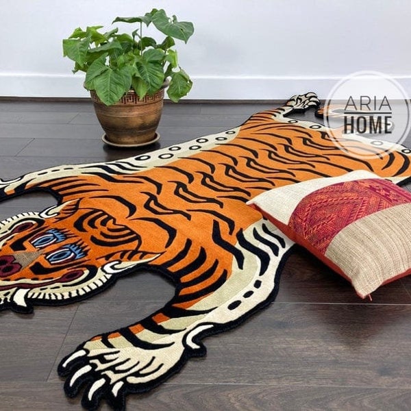 Tiger Rug - Etsy